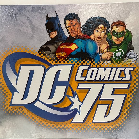 DC Comics | Art | Dc Comics 75th Anniversary Retro Metal Tin Sign Dc ...